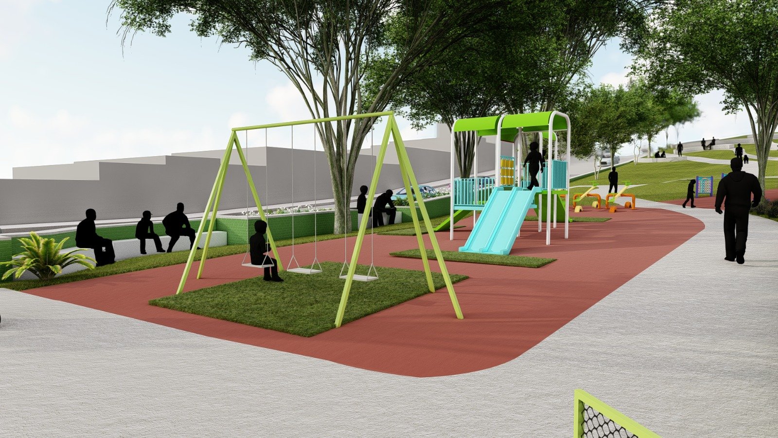 Mejoras y puesta en valor de plazoleta Brasil – OberaOnline