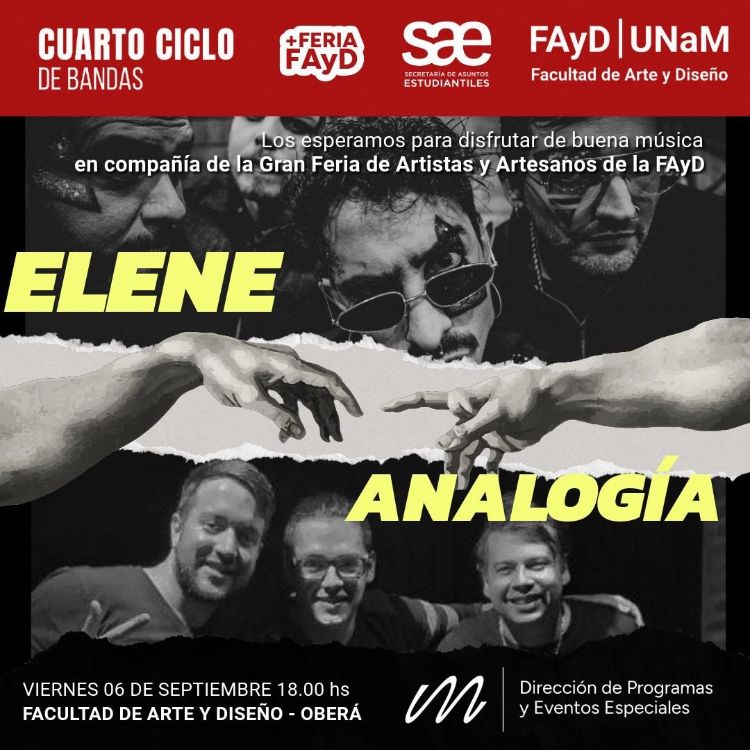 Cuarto ciclo de bandas y artistas en la FAyD: un espacio para la ...