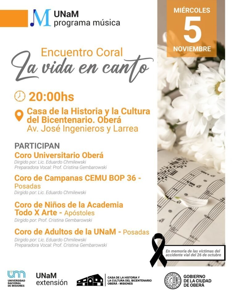 Encuentro Musical denominado "La Vida en Canto" - OberaOnline